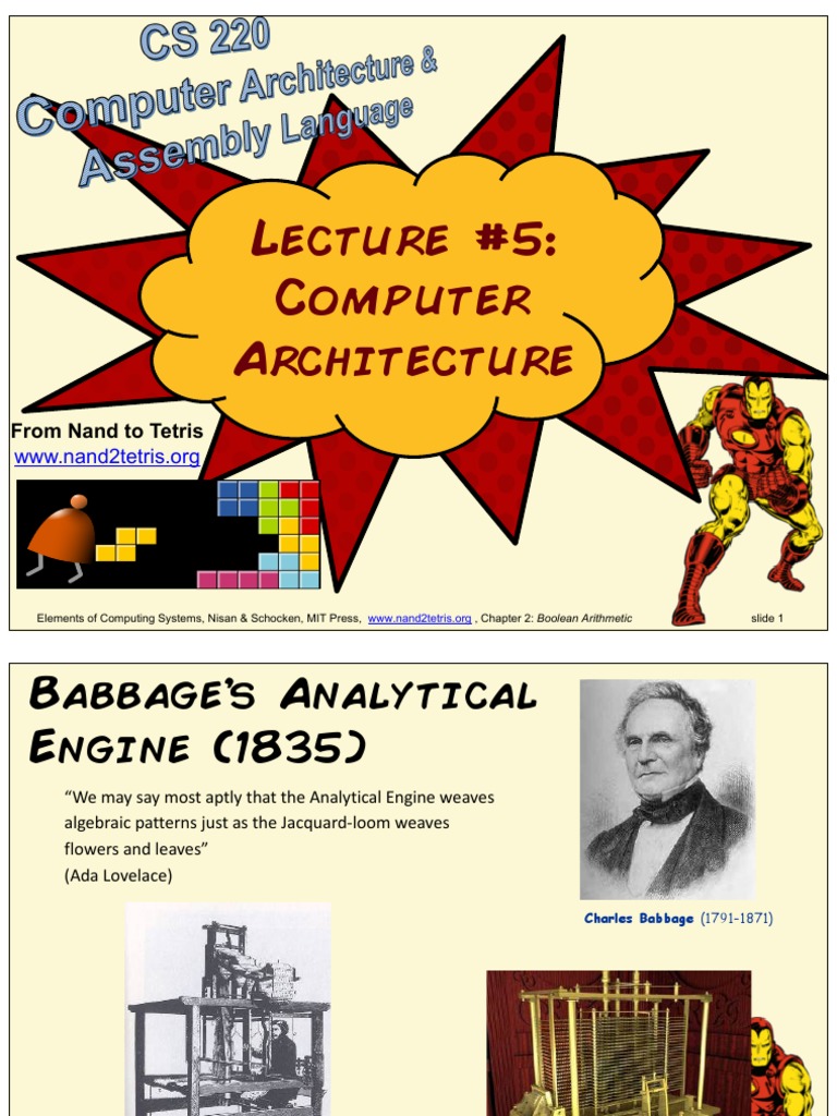 Lecture #5: Computer Architecture: From Nand To Tetris | PDF | Central Processing Unit | Random ...