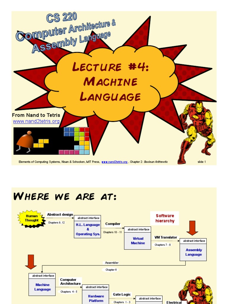 Lecture 04 - Machine Language (FULL) | PDF | Computer Program | Programming