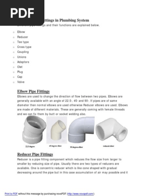 Types Of Couplings Plumbing