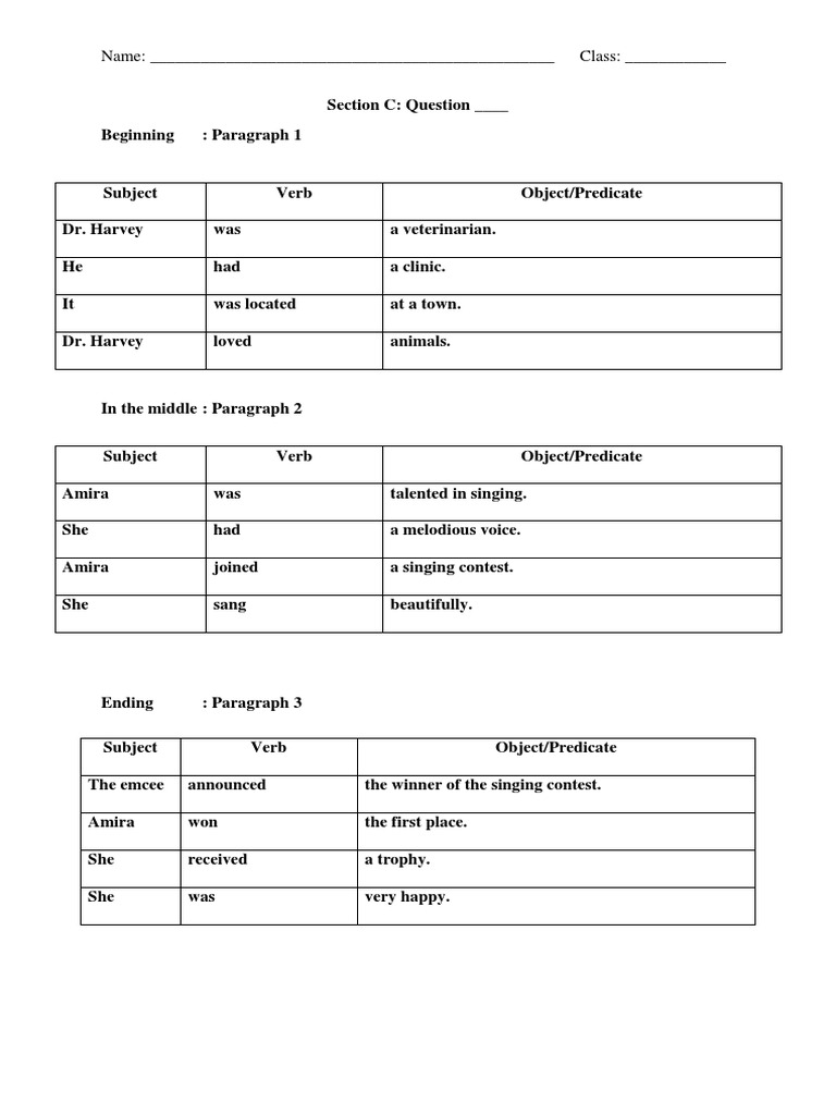 Blank Section C - SVO | PDF