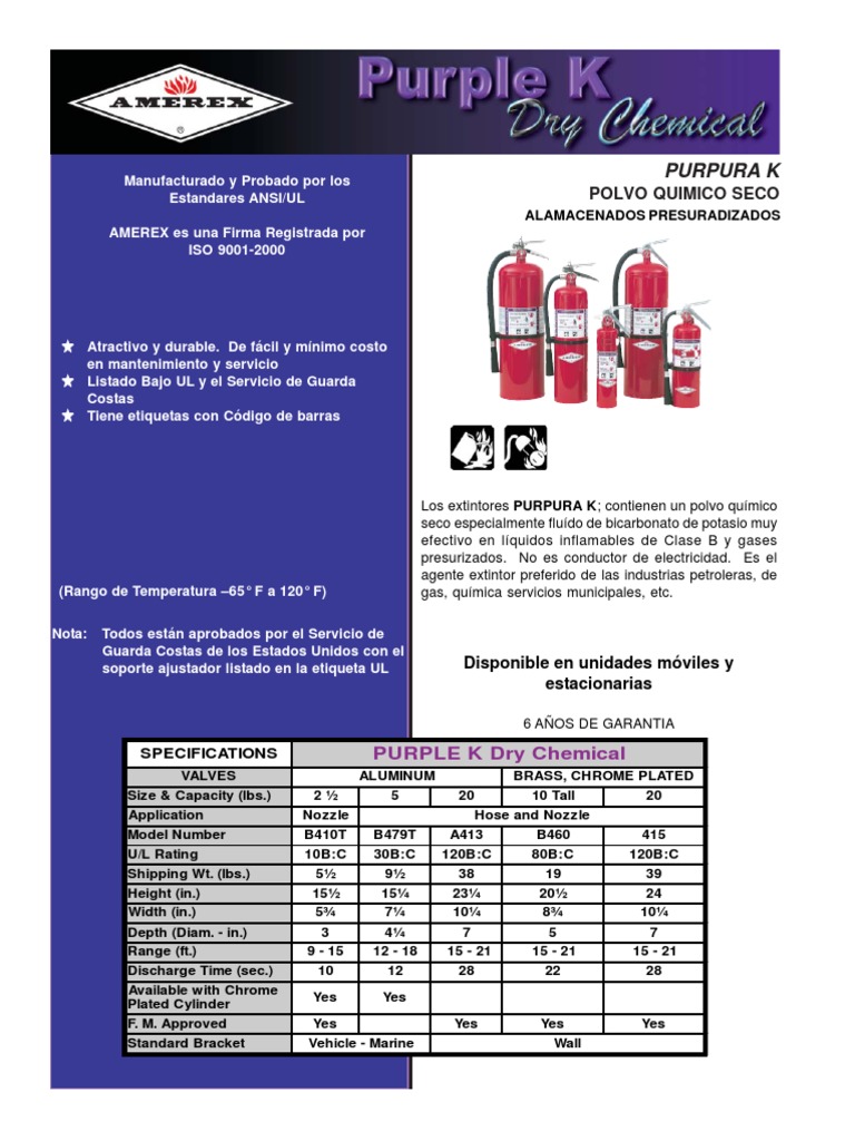 Extintor Purpura K | PDF | Química | Naturaleza