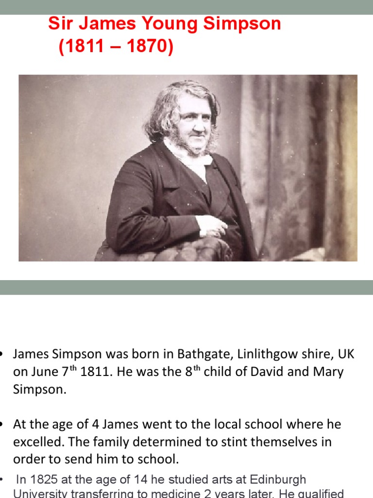 Sir James Young Simpson (1811 - 1870) | PDF | Obstetrics | Childbirth