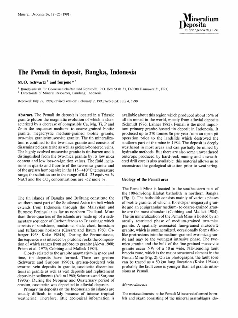 Tambang Timah | PDF | Granite | Minerals