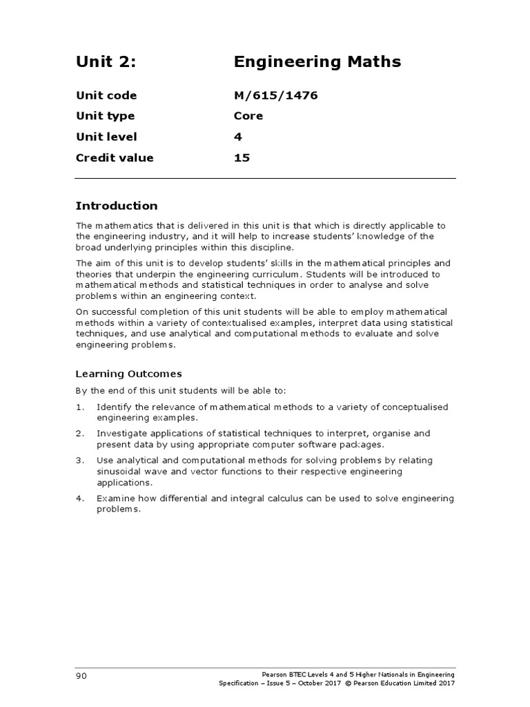 Unit 2 Engineering Maths Syllabus Pdf Trigonometric Functions Function Mathematics