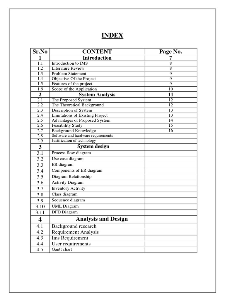 Inventory Management System INDEX | PDF | Relational Database | Databases