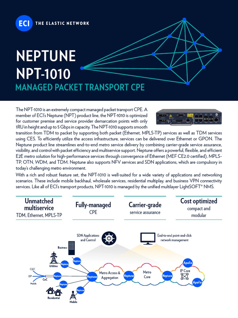 NPT-1010 Product Note PDF | PDF | Wavelength Division Multiplexing ...
