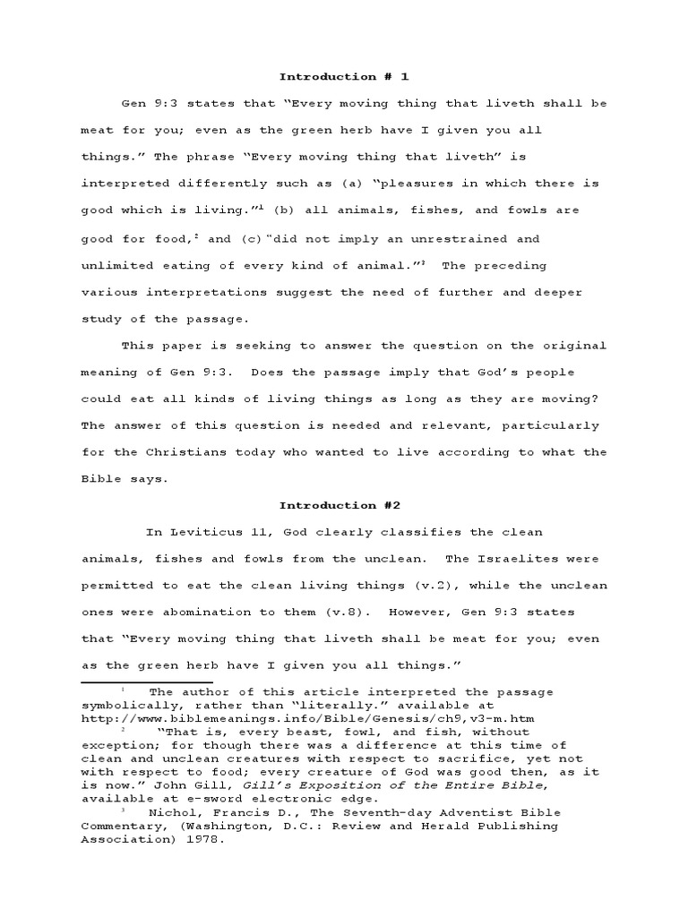 Exegesis Sample | PDF | Book Of Genesis | Noah