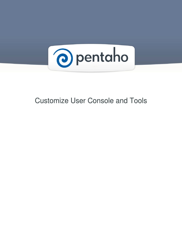 Pentaho Guide | PDF | Cascading Style Sheets | Command Line Interface