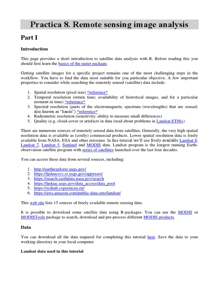 Guia R | PDF | Statistical Classification | Remote Sensing
