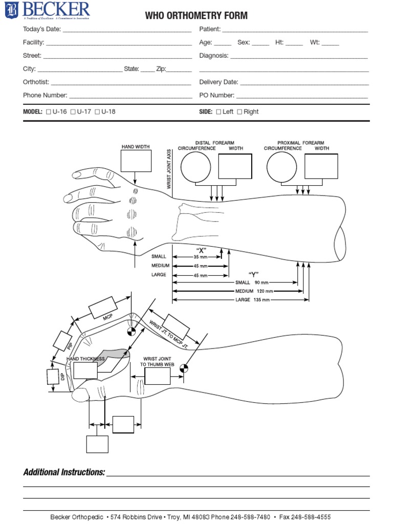 WHO Orthometry Form Template | PDF | Self-Improvement