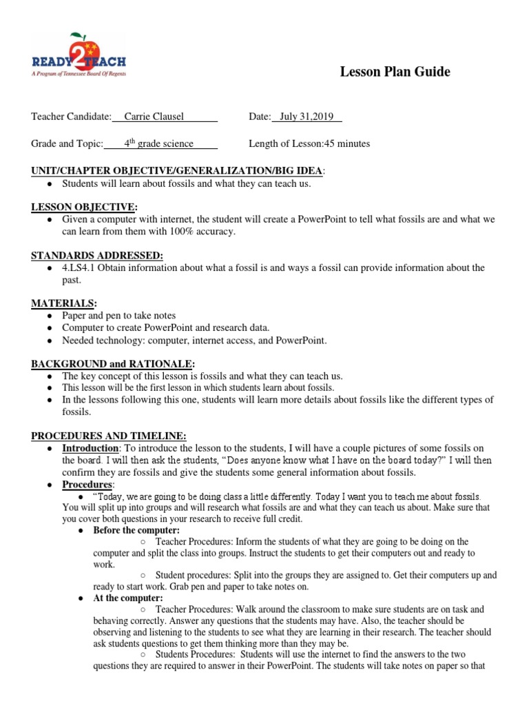 Lesson Plan 2 | PDF | Lesson Plan | Cognition