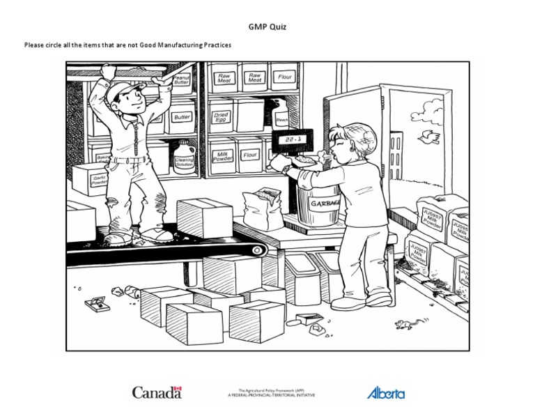 GMP Quiz: Identify Non-Compliant Practices | PDF
