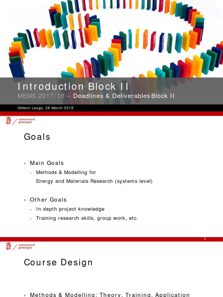 Introduction Block II: MEMS 2017/18 | PDF | Communication | Cognitive ...