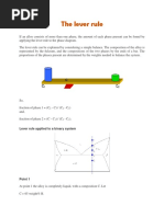Lever Rule in Phase Diagrams Explained | PDF | Science & Mathematics ...