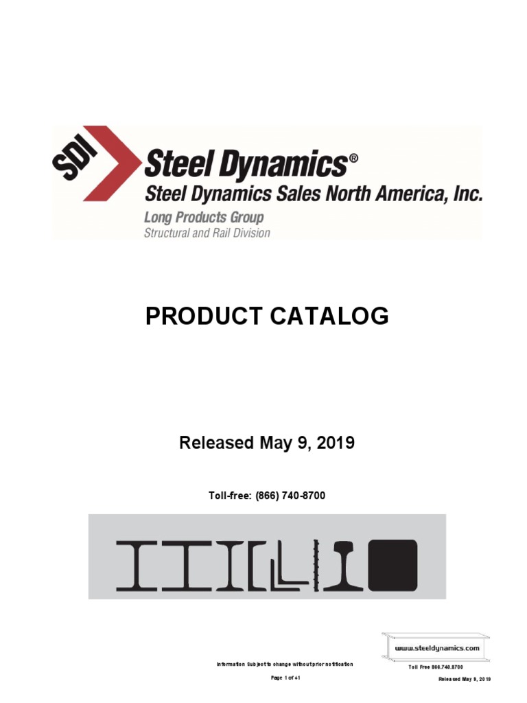 Steel Product Catalog | PDF | Pound (Mass) | Measurement