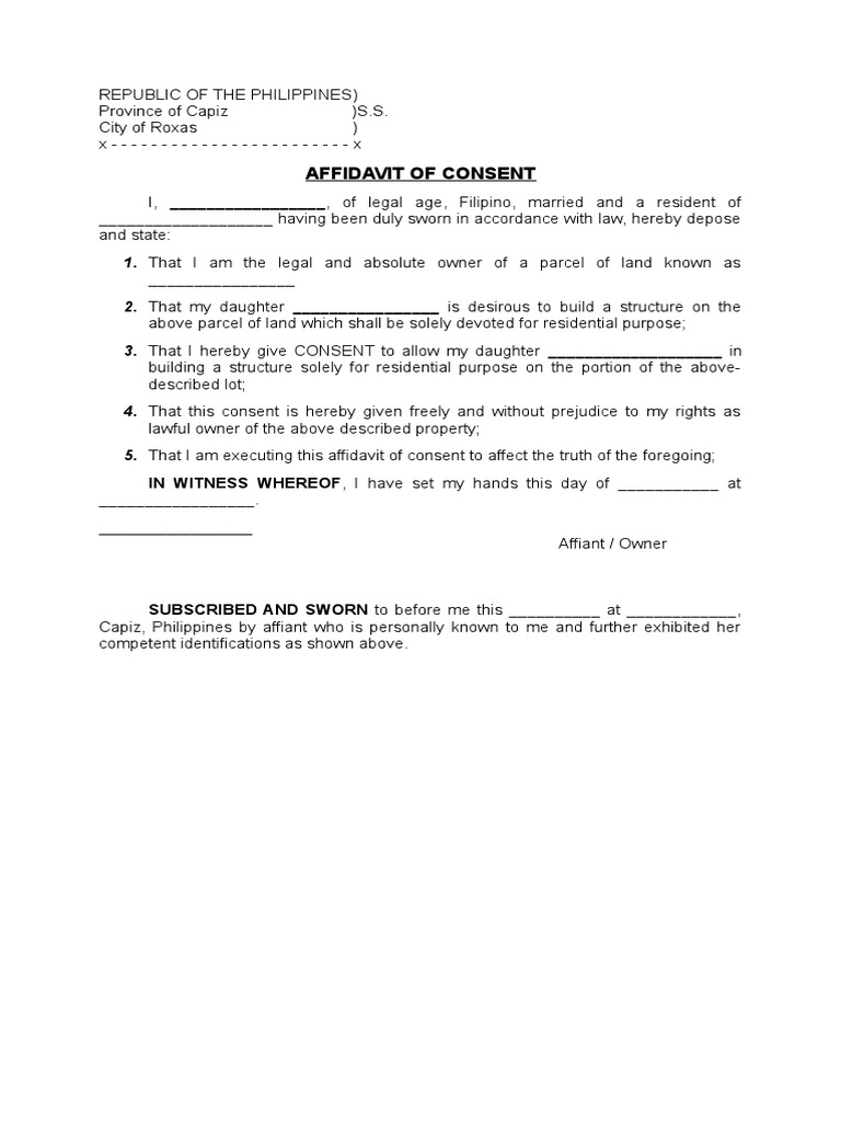 Aff - Consent | PDF