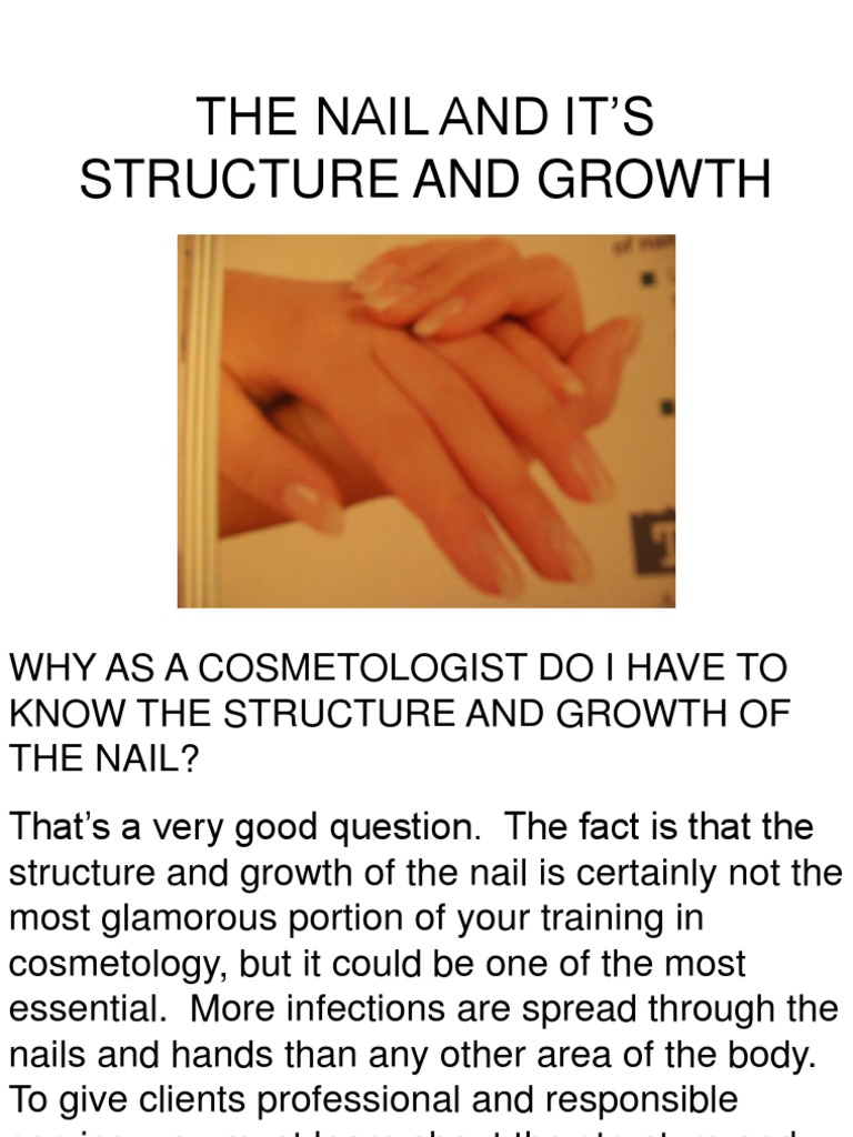 Nail Structure & Growth for Cosmetologists | PDF | Nail (Anatomy ...