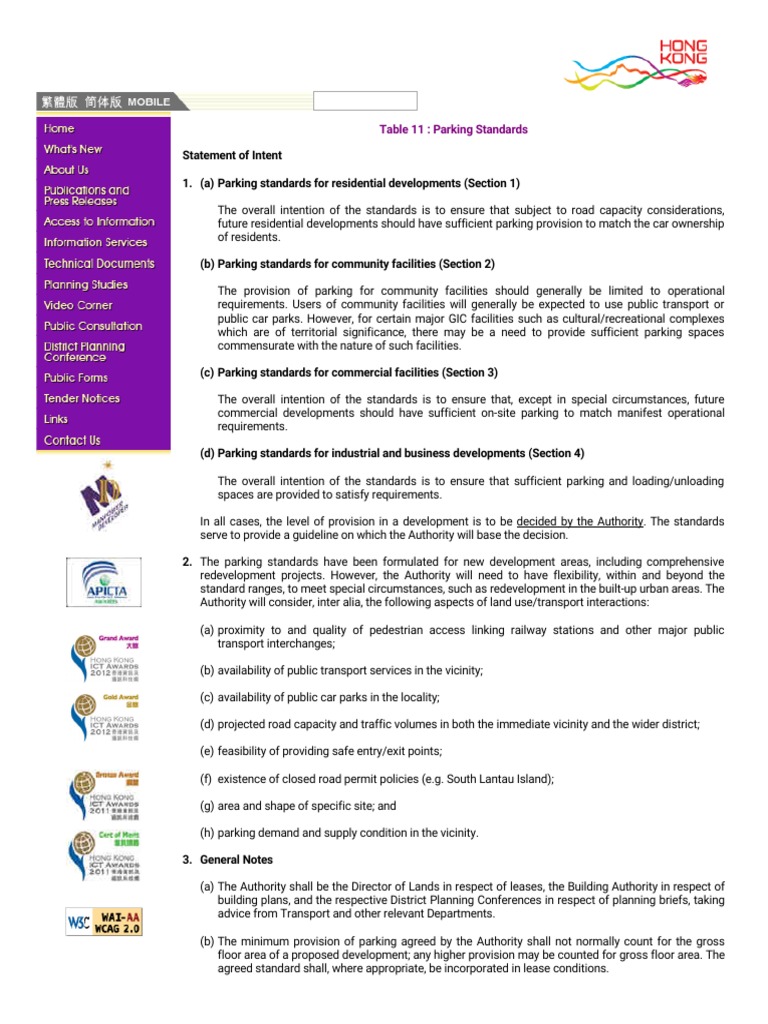 Parking Standards and Guidelines Overview | PDF | Parking | Parking Lot