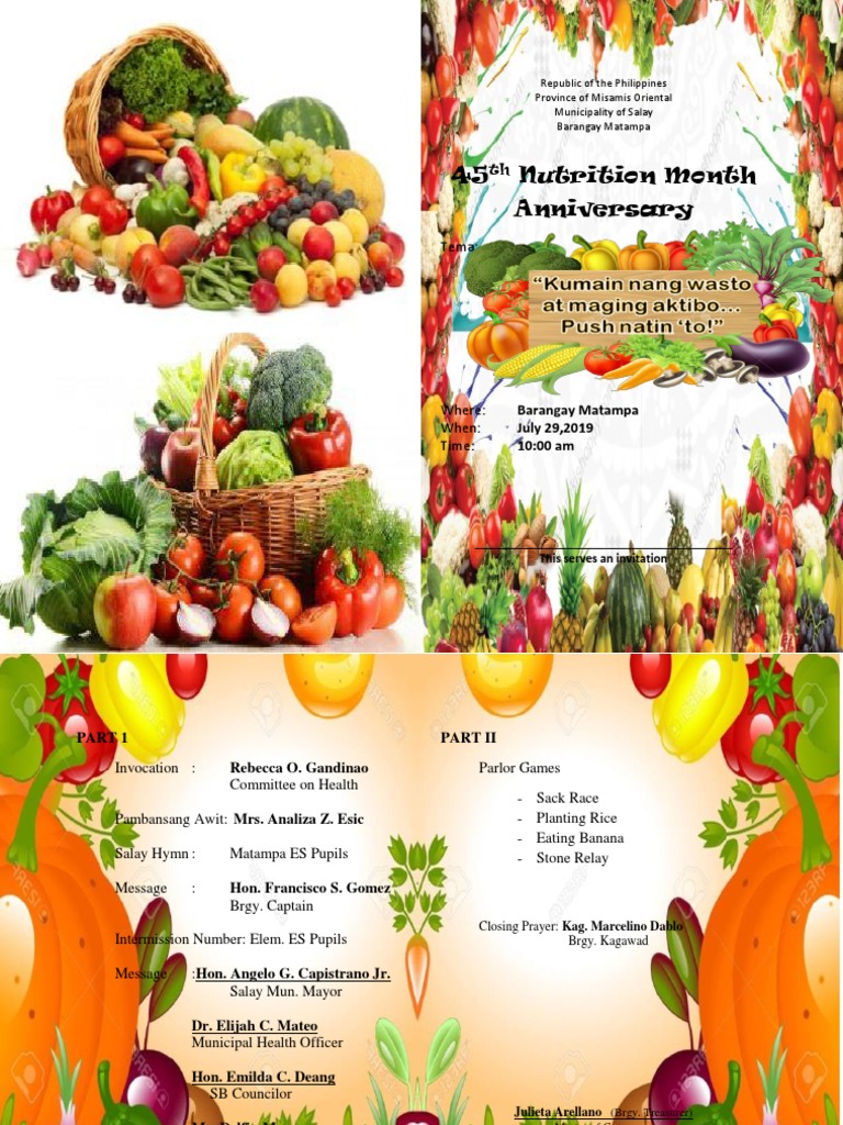 Barangay Matampa Nutrition Event | PDF