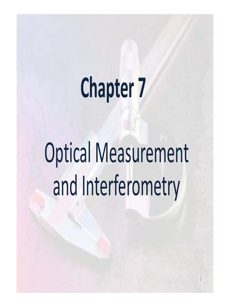 Optical Techniques for Precision Measurement: A Guide to Tool Maker's ...