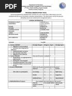 Revised STAR OBSERVATION Notes Blank Form | PDF