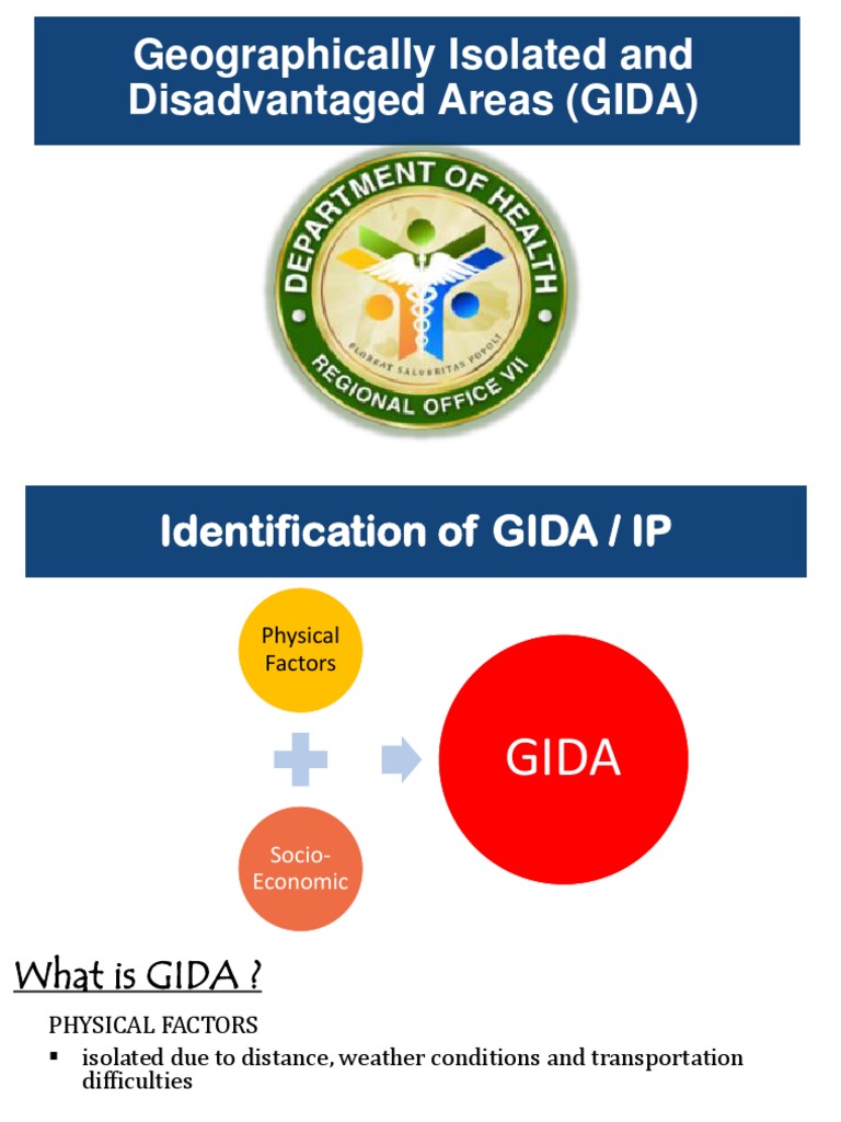 Geographically Isolated and Disadvantaged Areas (GIDA) | Download Free ...