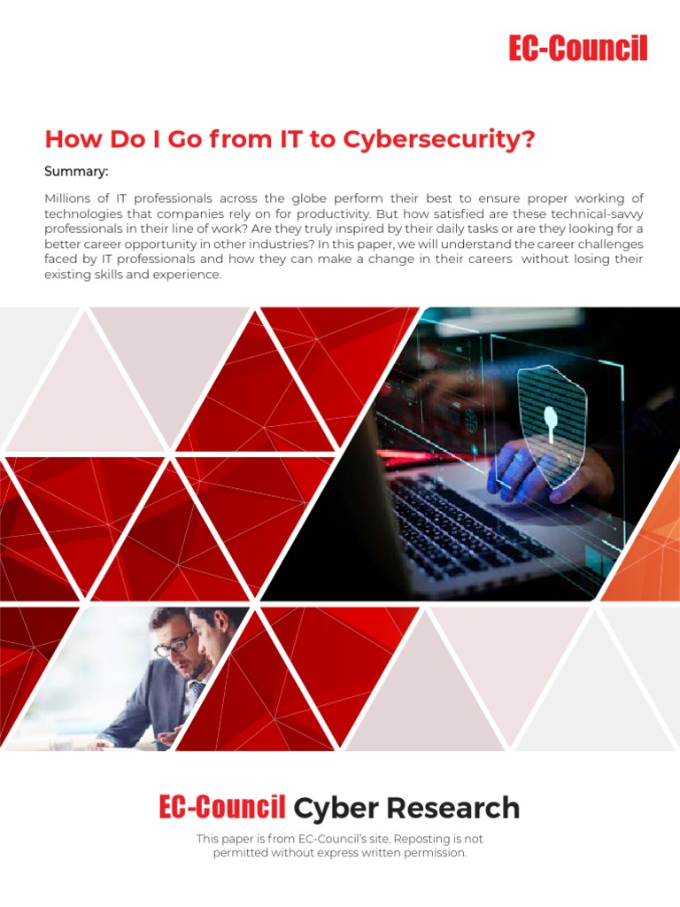 How Do I Go From IT To Cybersecurity White Paper | PDF | Computer ...