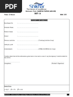 Allen's Tallentex PYQ 5 | PDF