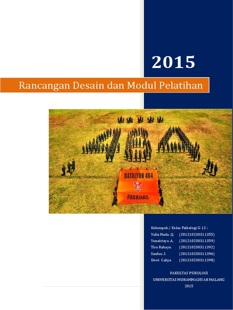 Rancangan Desain Dan Modul Pelatihan | PDF