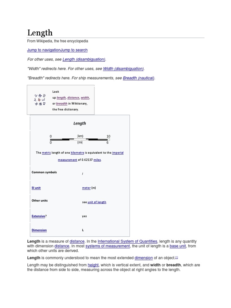 Length: Jump To Navigationjump To Search | PDF