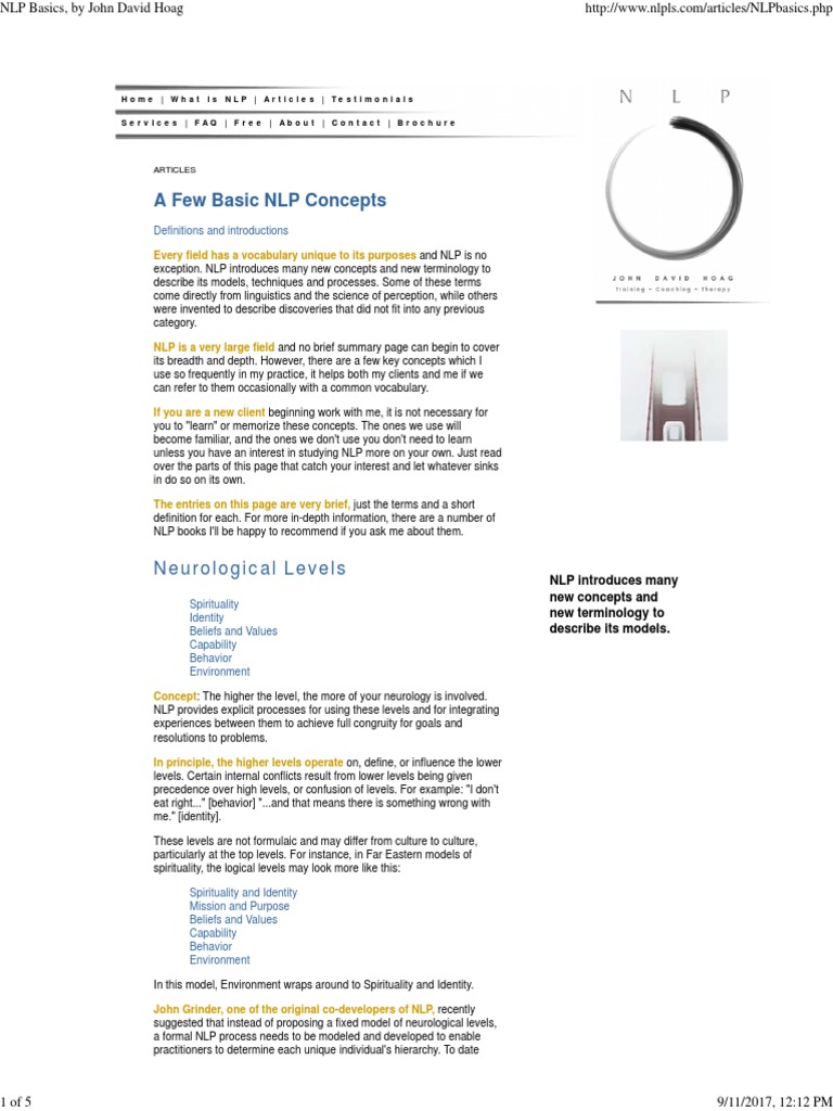 Basic NLP Concepts | PDF | Intention | Perception