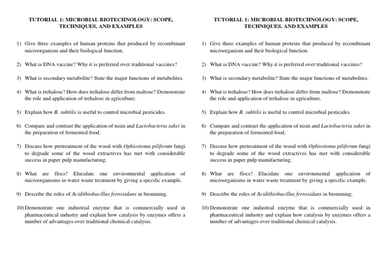 Microbial Biotechnology: Scope, Techniques, and Examples | Download ...