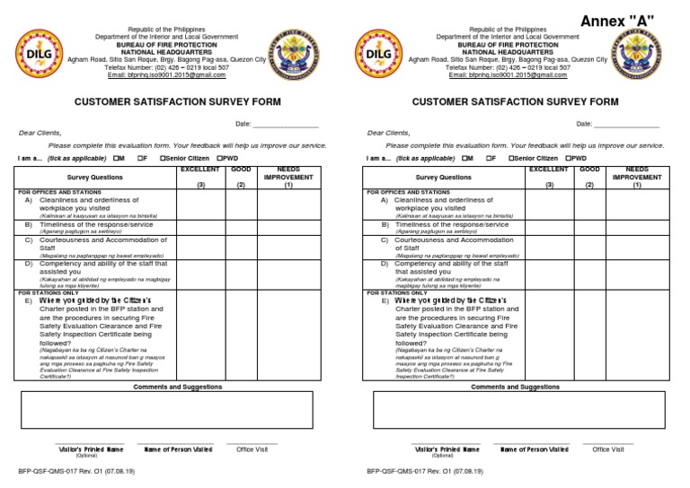 1 Customer Satisfaction Survey Form 2 2 | PDF | Business