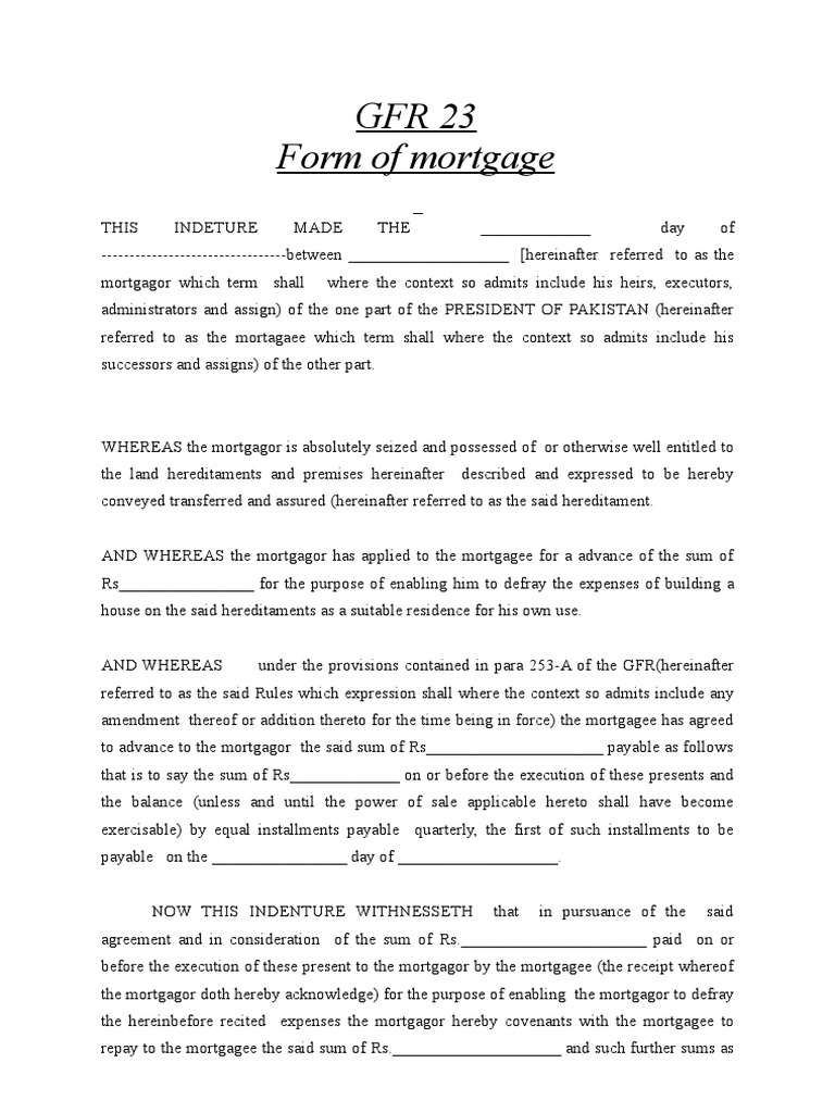 GFR 23 | PDF | Mortgage Law | Common Law