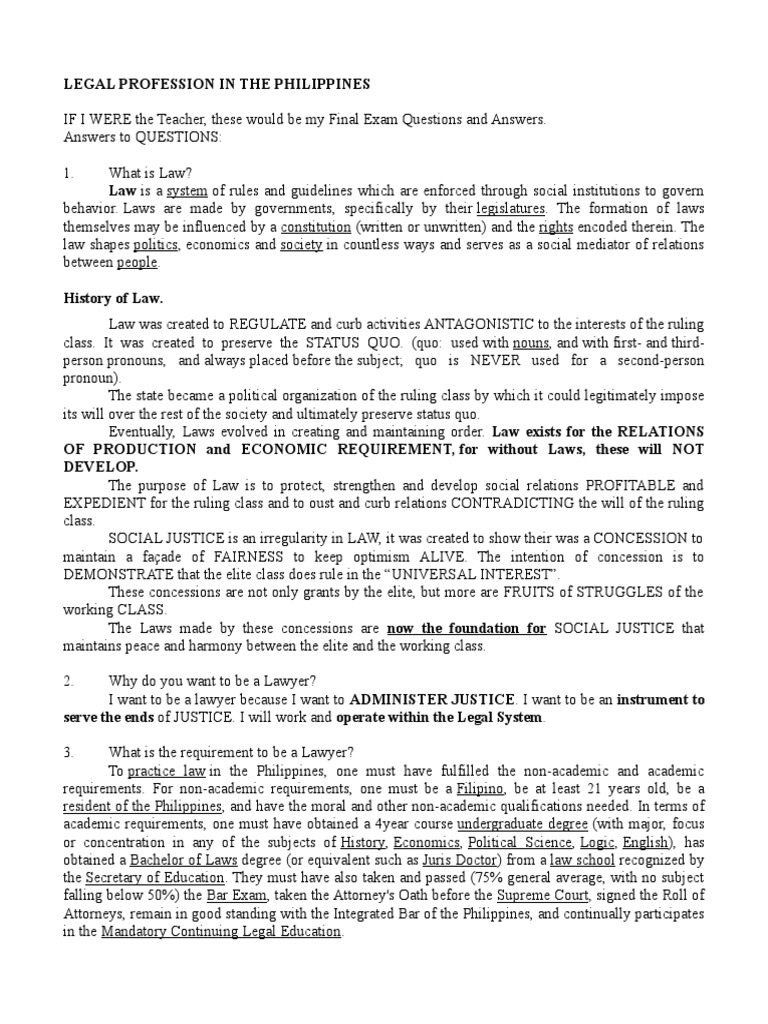 Types of Lawyers in the Philippines | PDF | Apostasy | Law School