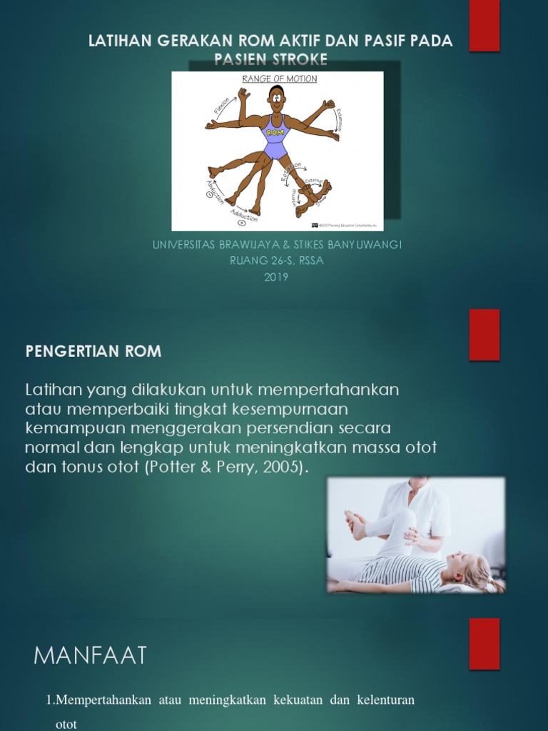 Latihan Gerakan ROM Aktif dan Pasif untuk Membantu Pemulihan Pasien ...
