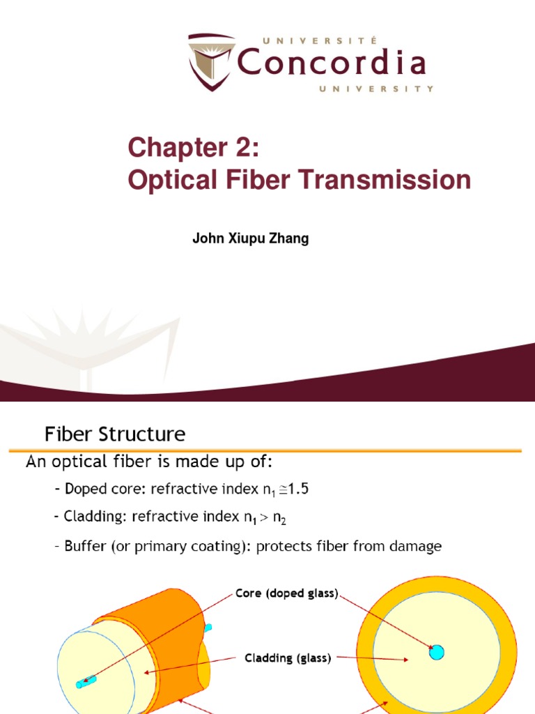 Chapter 2 Optical Fiber | PDF | Dispersion (Optics) | Optical Fiber
