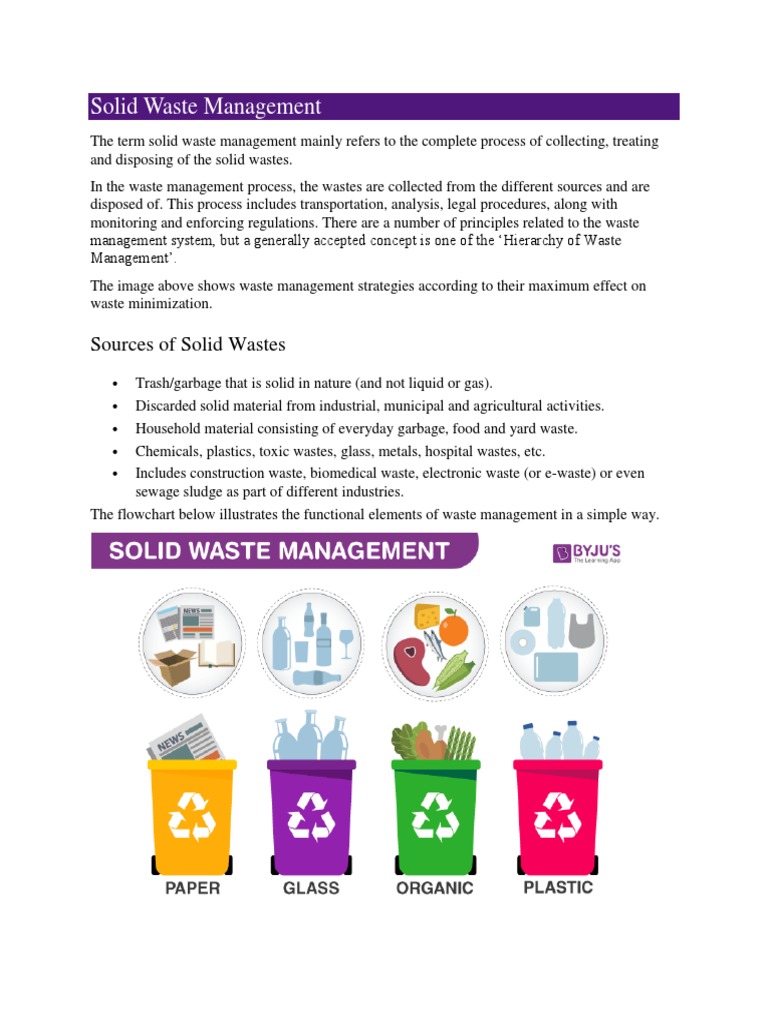 Solid Waste Management: Sources of Solid Wastes | Download Free PDF ...
