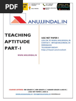 Teaching Aptitude Notes | PDF | Learning | Educational Assessment