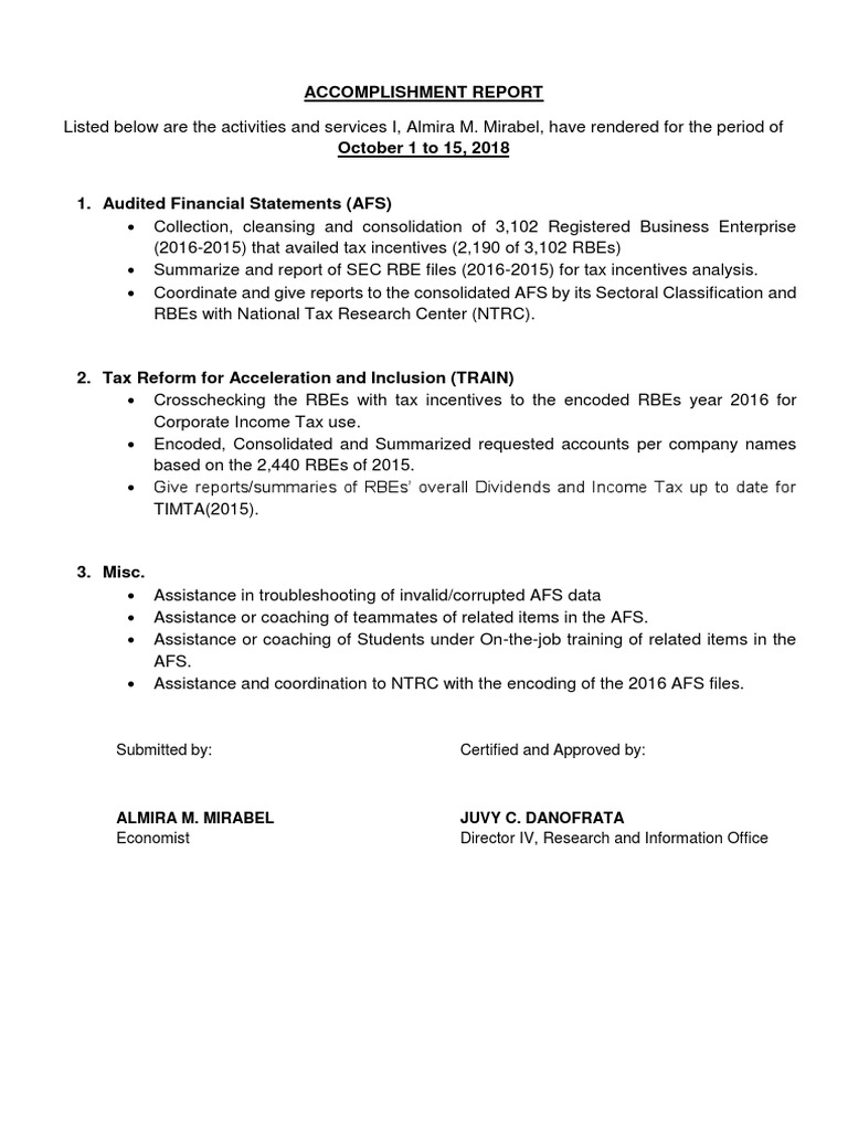 Financial Accomplishment Report 2018 | PDF | Public Finance | Payments