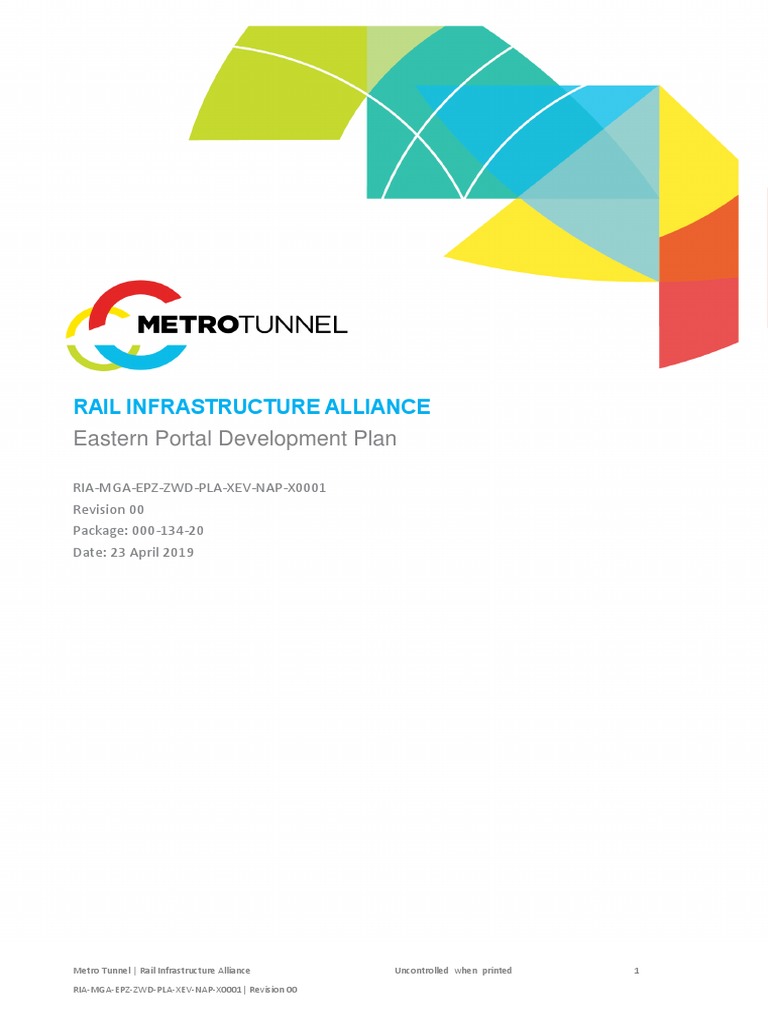 Rail Infrastructure Alliance: Eastern Portal Development Plan ...