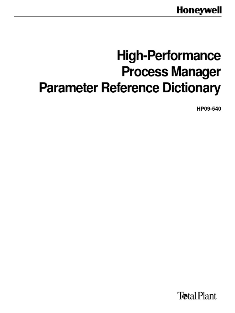 HPM Parameter Reference Dictionary | PDF | Parameter (Computer ...
