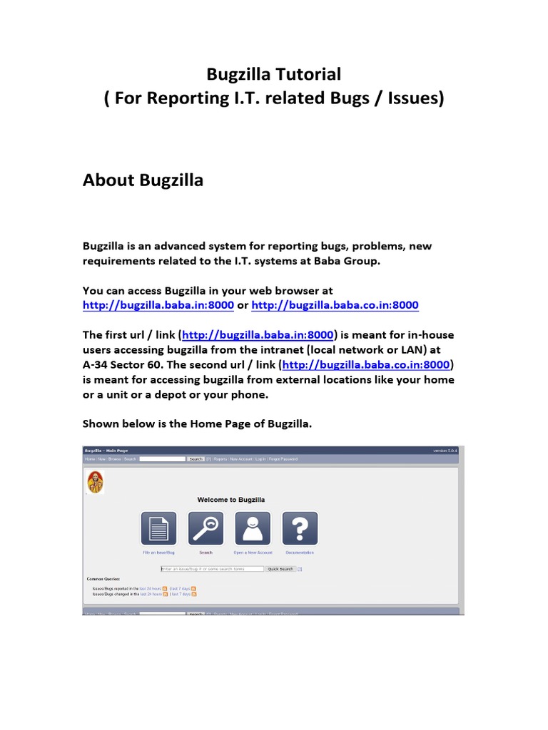 A Guide to Reporting IT Issues Through the Baba Group Bugzilla Portal | PDF | Email Address ...
