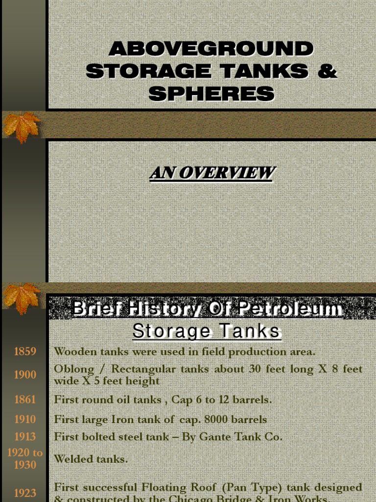 Overview of Storage Tank Types | PDF | Pump | Buoyancy