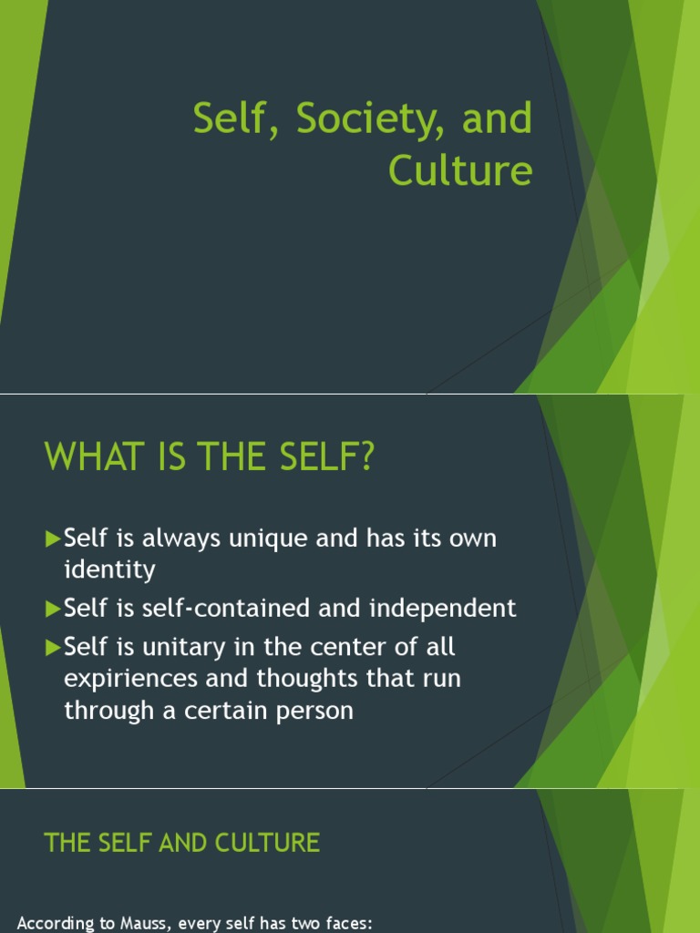 Lesson Self, Society, and Culture | Download Free PDF | Self | Identity ...