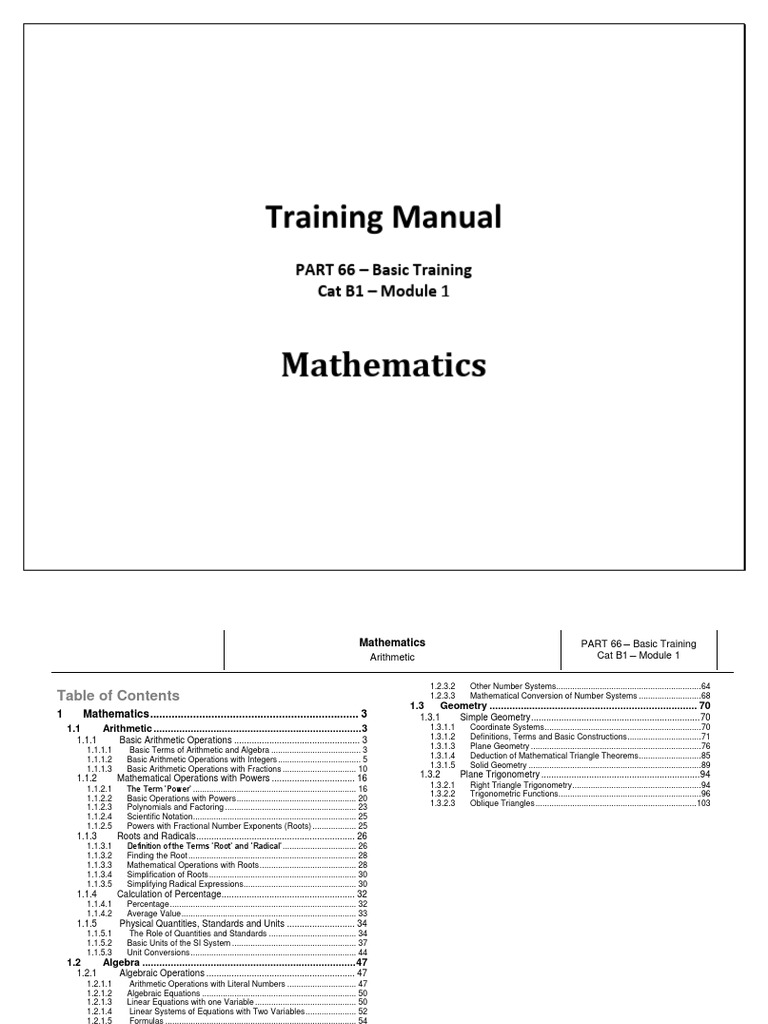 B1 Module 1 Mathematics | PDF | Fraction (Mathematics) | Division ...