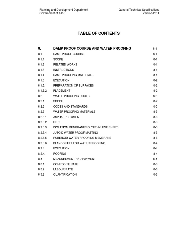 Damp Proof Course | PDF | Asphalt | Concrete