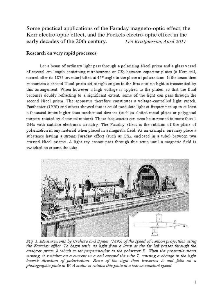 Faraday Effect | PDF | Speed Of Light | Light