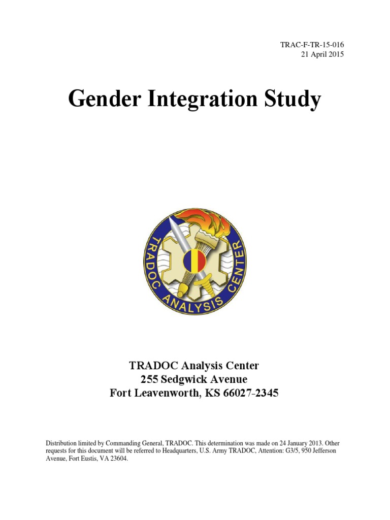 Army - Gender Integration Study | PDF | United States Army | Focus Group
