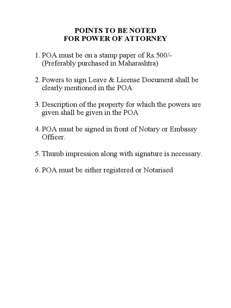 Power of Attorney Format | PDF | Notary Public | Taxes